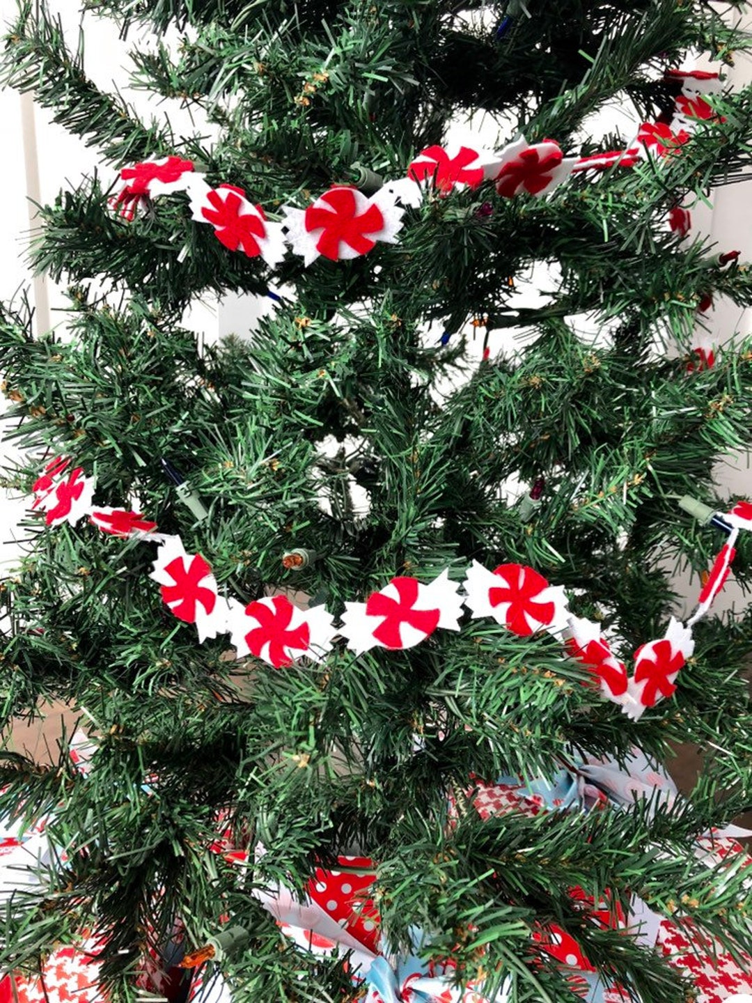 Peppermint Candy Garland - Etsy