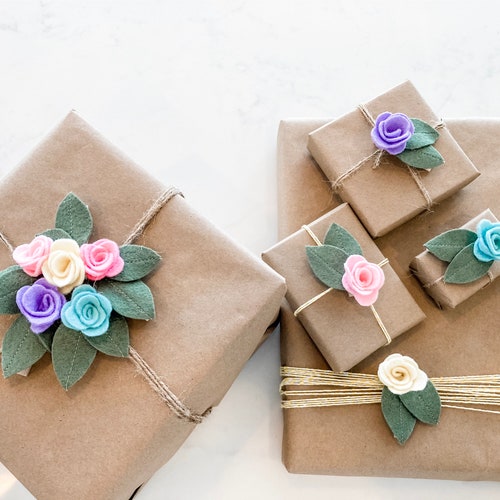 Christmas Holly Gift Toppers Set of 5 - Etsy