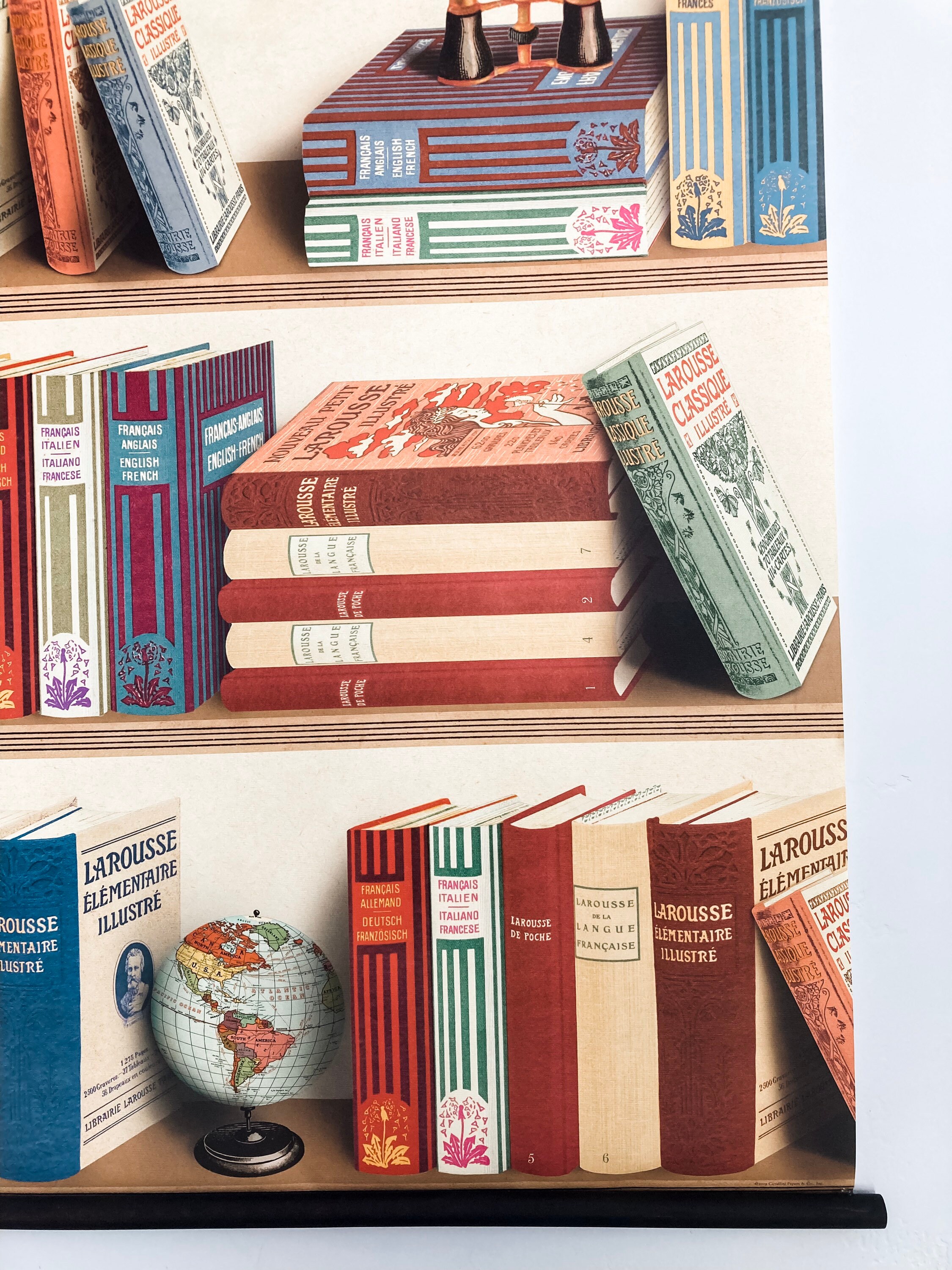 Vintage Style French Library Poster Ready-to-hang - Etsy