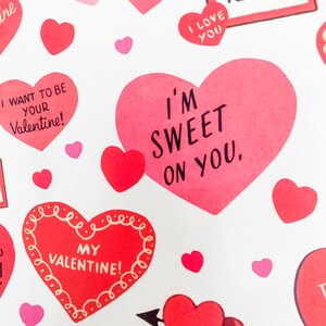 Valentines Conversation Hearts Poster Ready-to-hang - Etsy