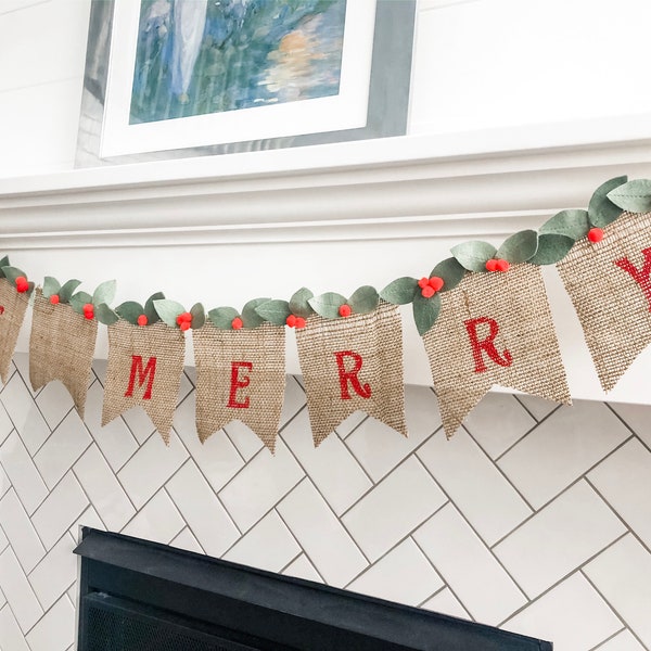 Farmhouse Christmas Banner - Etsy