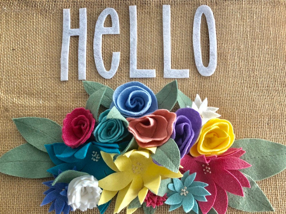 Hello Spring Door Hanger - Etsy
