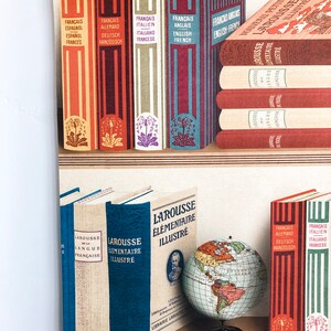 Vintage Style French Library Poster Ready-to-hang - Etsy