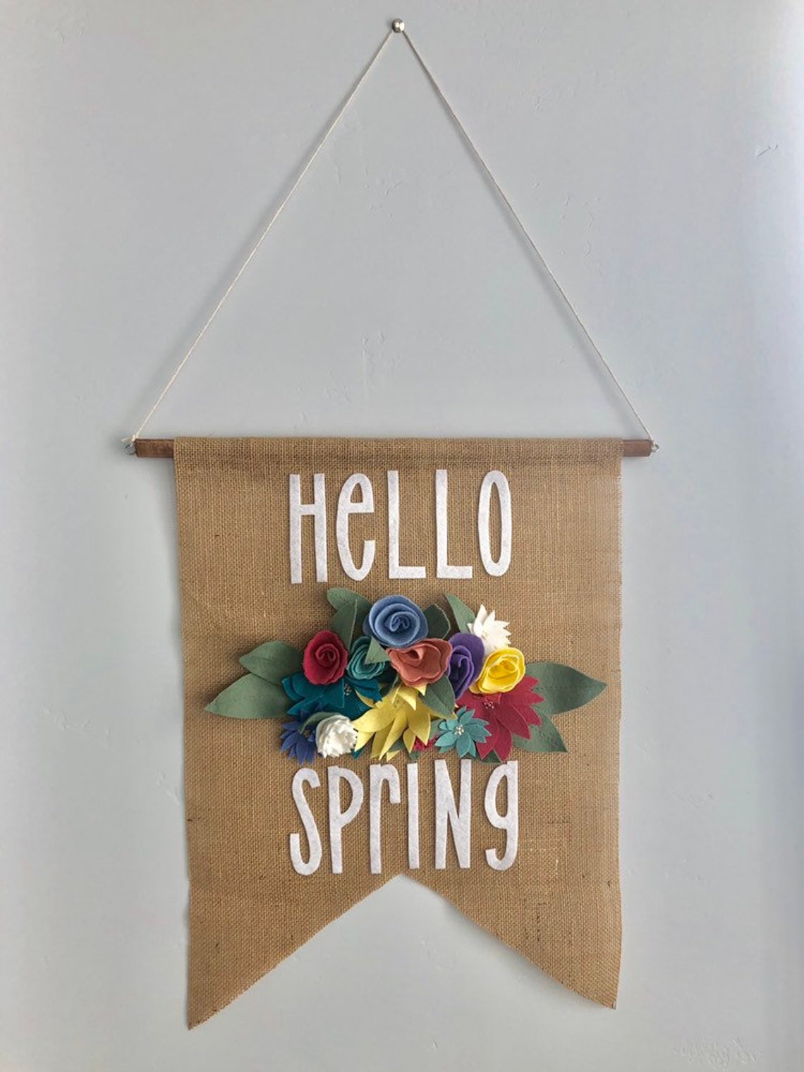 Hello Spring Door Hanger - Etsy