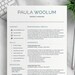 Modern Resume Template for Word, 1-3 Page Resume Cover Letter Reference ...