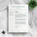 Modern Resume Template for Word, 1-3 Page Resume Cover Letter Reference ...