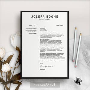 Modern Resume Template for Word, 1, 2 and 3 Page Resume Cover Page ...