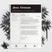 Modern Resume Template for Word, 1-3 Page Resume Cover Letter Reference ...