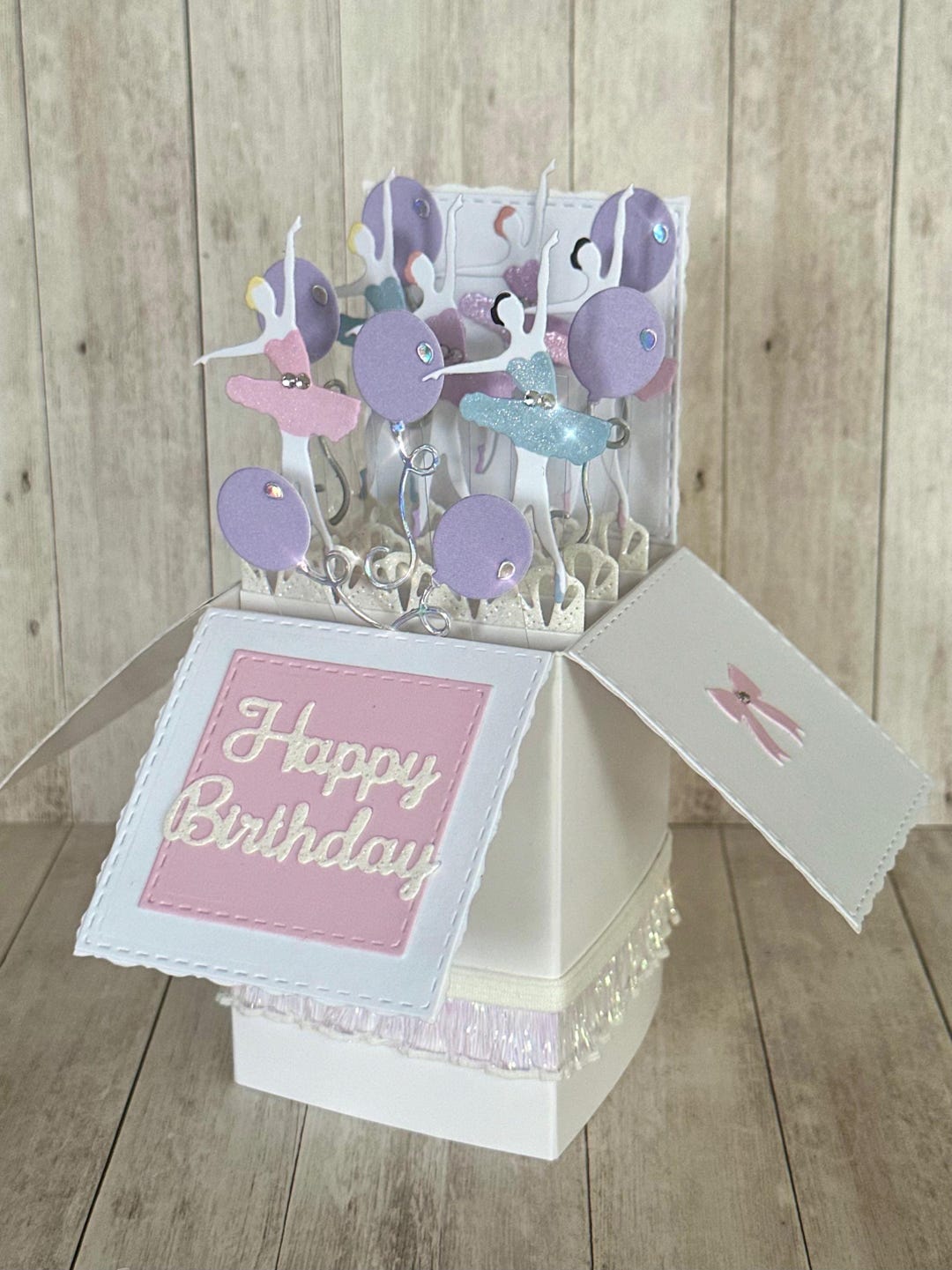 Ballerina Birthday Pop up Box Card | Ballet | Greetings Card | 3D Card ...