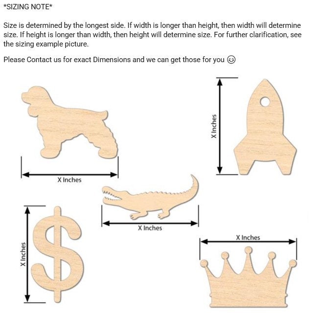 Choose Size and Qty 3 to 5 Wooden Craft - Etsy