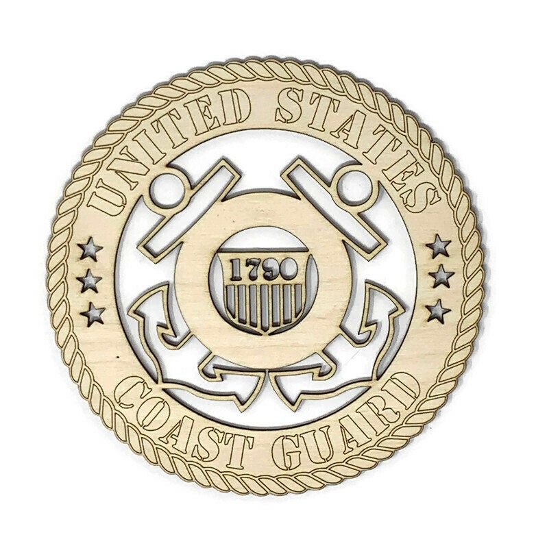 US Coast Guard Wall Art Laser Cut Sign Gift Idea Army - Etsy