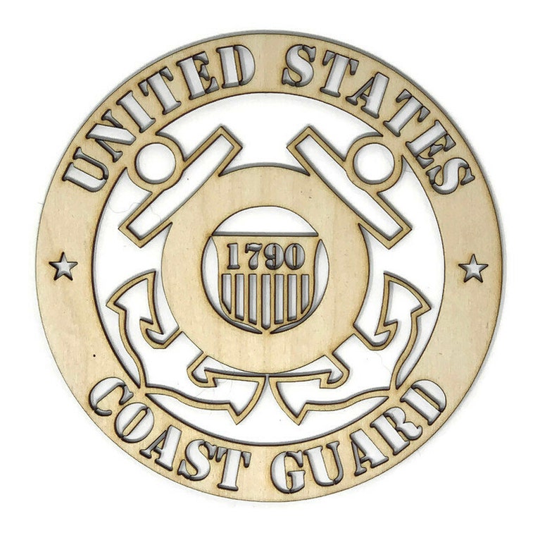 US Coast Guard Wall Art Laser Cut Sign Gift Idea Army - Etsy