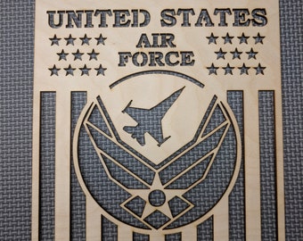 2 34 Air Force Logo Wooden Cutout Shape - Etsy