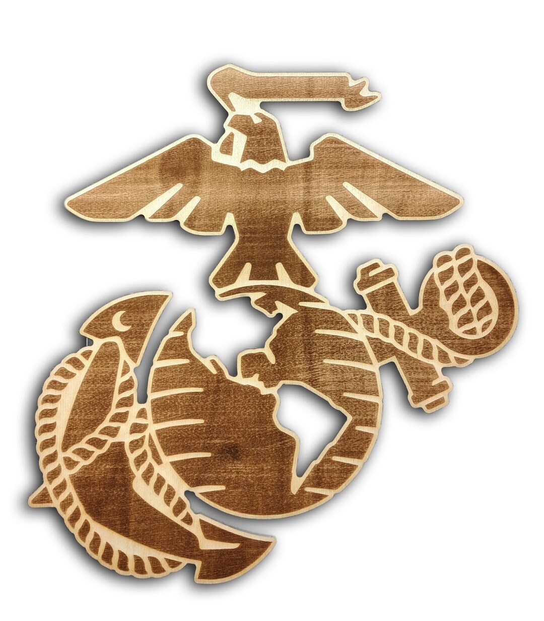 US Marines USMC Wall Art Laser Cut Sign Gift Idea Army Unfinished Wood ...