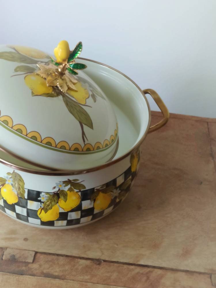 Stunning Design Enamel Pot , Enamel Pot , Casserole,yogurt Pot - Etsy