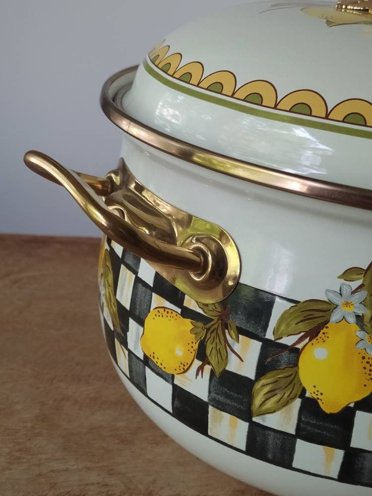Stunning Design Enamel Pot , Enamel Pot , Casserole,yogurt Pot - Etsy