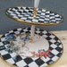 2 Layers Cake Stand, Enamel Cake Stand - Etsy