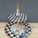 2 Layers Cake Stand, Enamel Cake Stand - Etsy