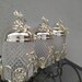 Glamorous Set of 3 Glass Canister Set ,crystal Jar Set, Spice Jars ...