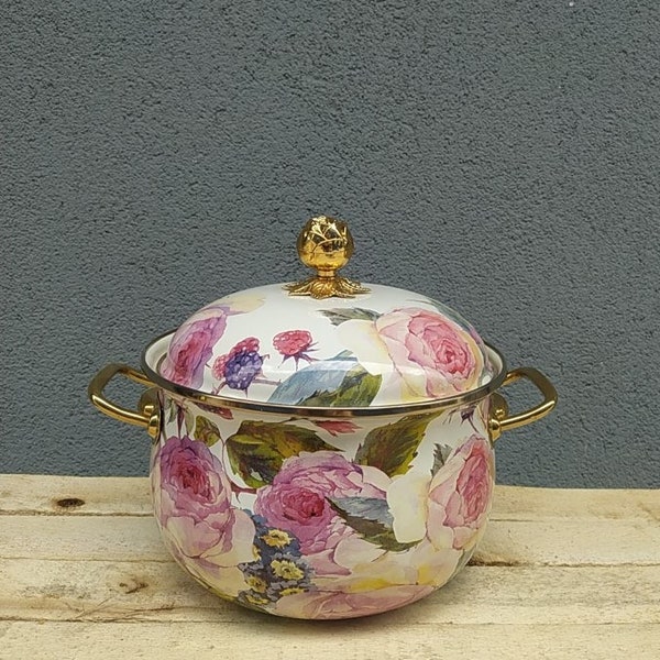 Enamel Pot - Etsy