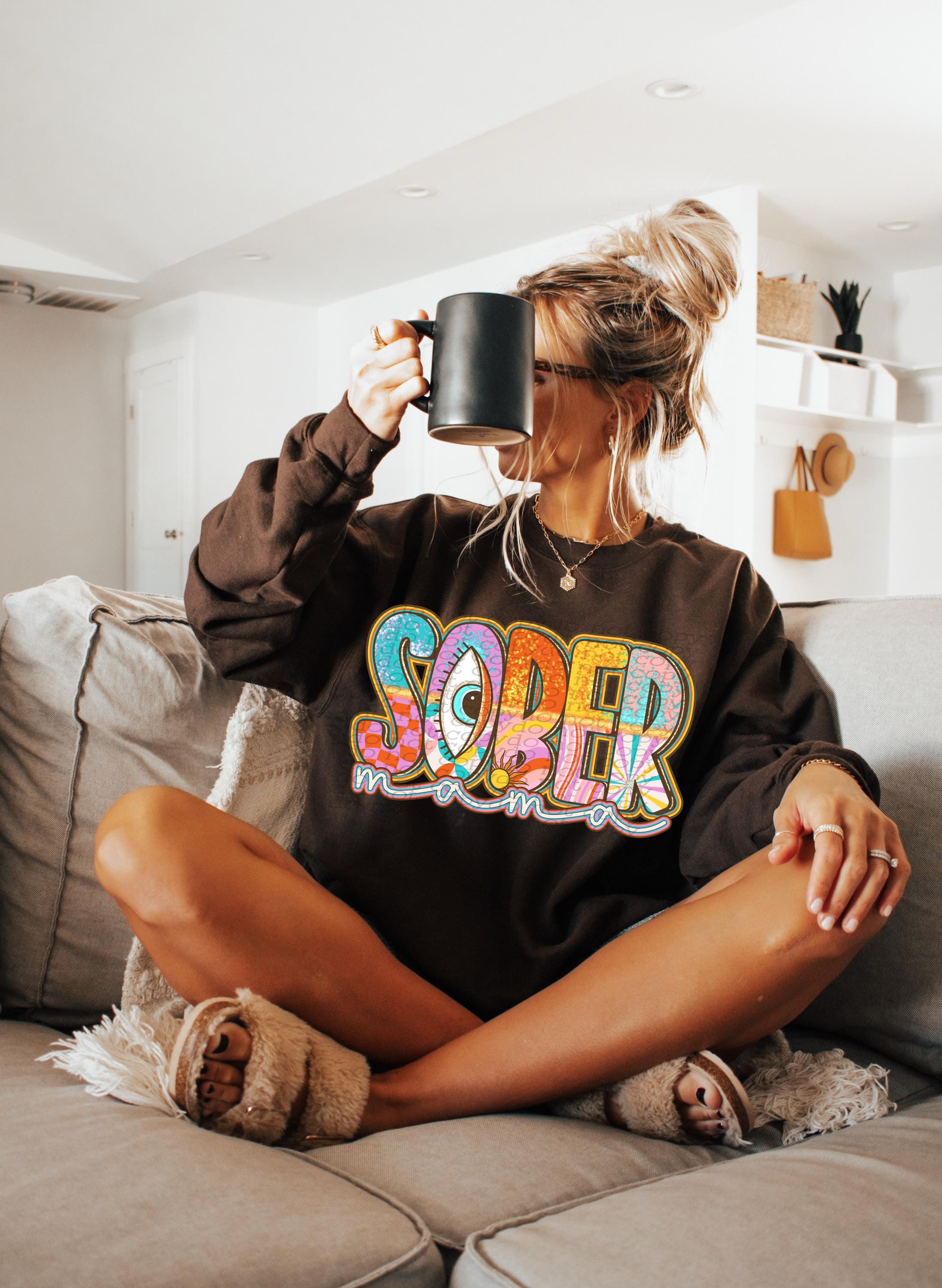 Sober Mama, Sobriety PNG, Sober PNG, Addiction Recovery Png, Retro ...