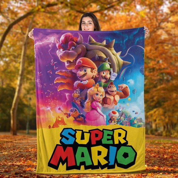 Mario Fleece Blanket - Etsy