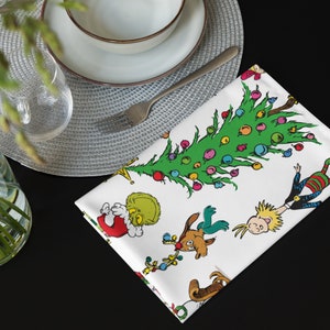 Grinch Stole Christmas Movie Cloth Napkin Set - Etsy