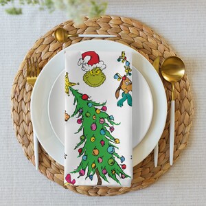 Grinch Stole Christmas Movie Cloth Napkin Set - Etsy