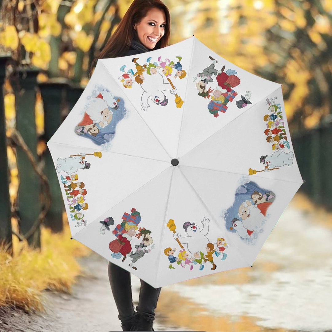 Frosty Themed Umbrella Classic Christmas Christmas Accessory - Etsy