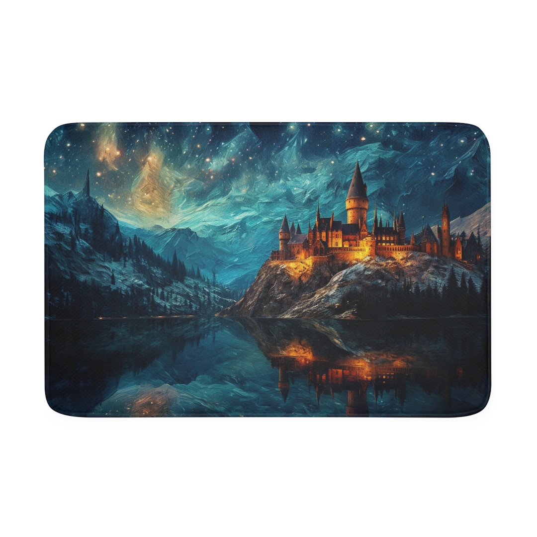 Hogwarts Harry Potter Themed Memory Foam Bath Mat - Etsy