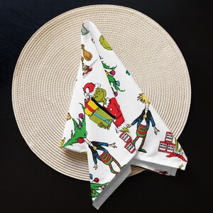 Grinch Stole Christmas Movie Cloth Napkin Set - Etsy