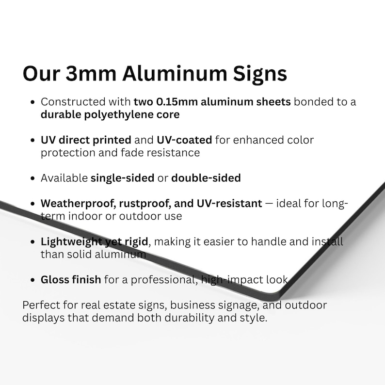 Real Estate Yard Sign | for Sale Sign With FREE Shipping| Physical Sign ...