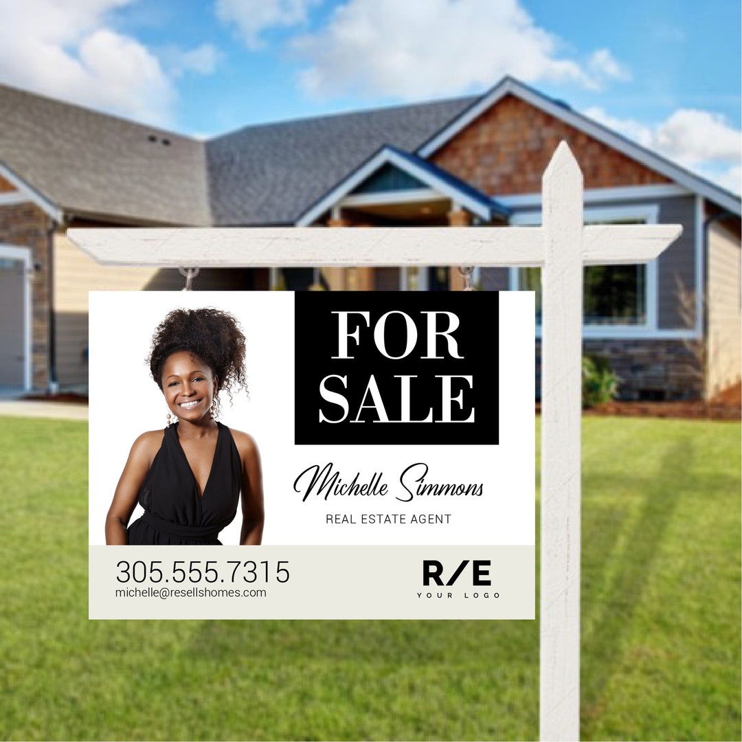Real Estate Yard Sign | for Sale Sign With FREE Shipping| Physical 24 ...