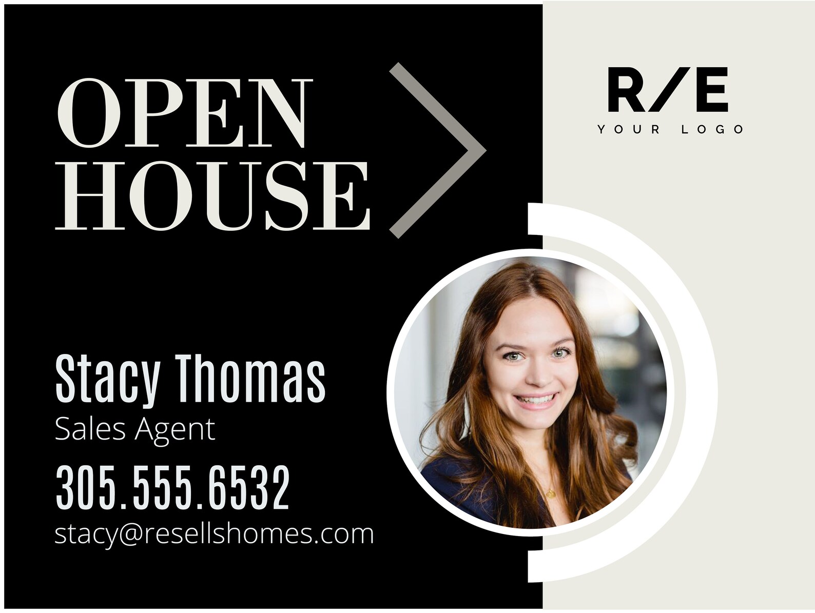 Real Estate Open House Yard Sign With FREE Shipping | Physical 24"x18 ...