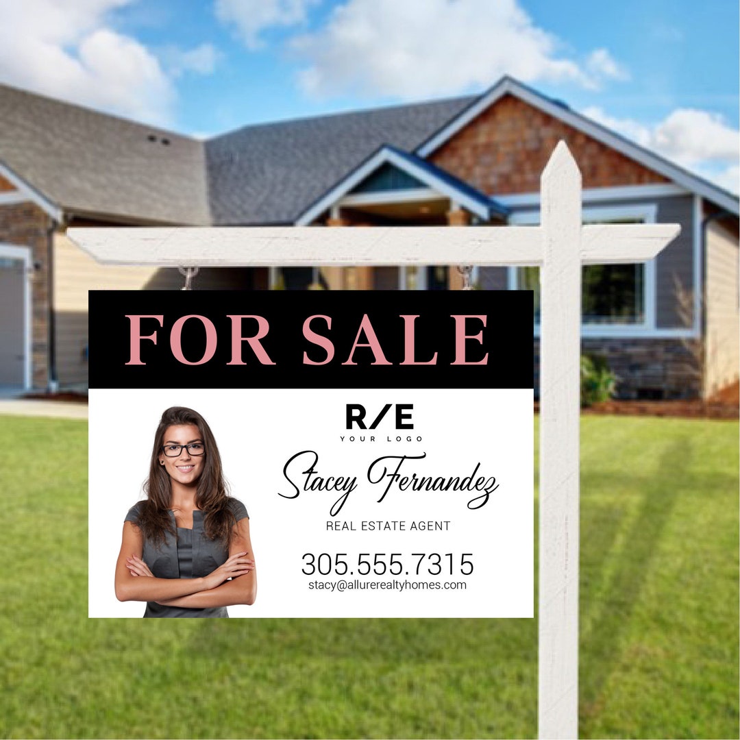Real Estate Yard Sign | for Sale Sign With FREE Shipping| Physical 24 ...