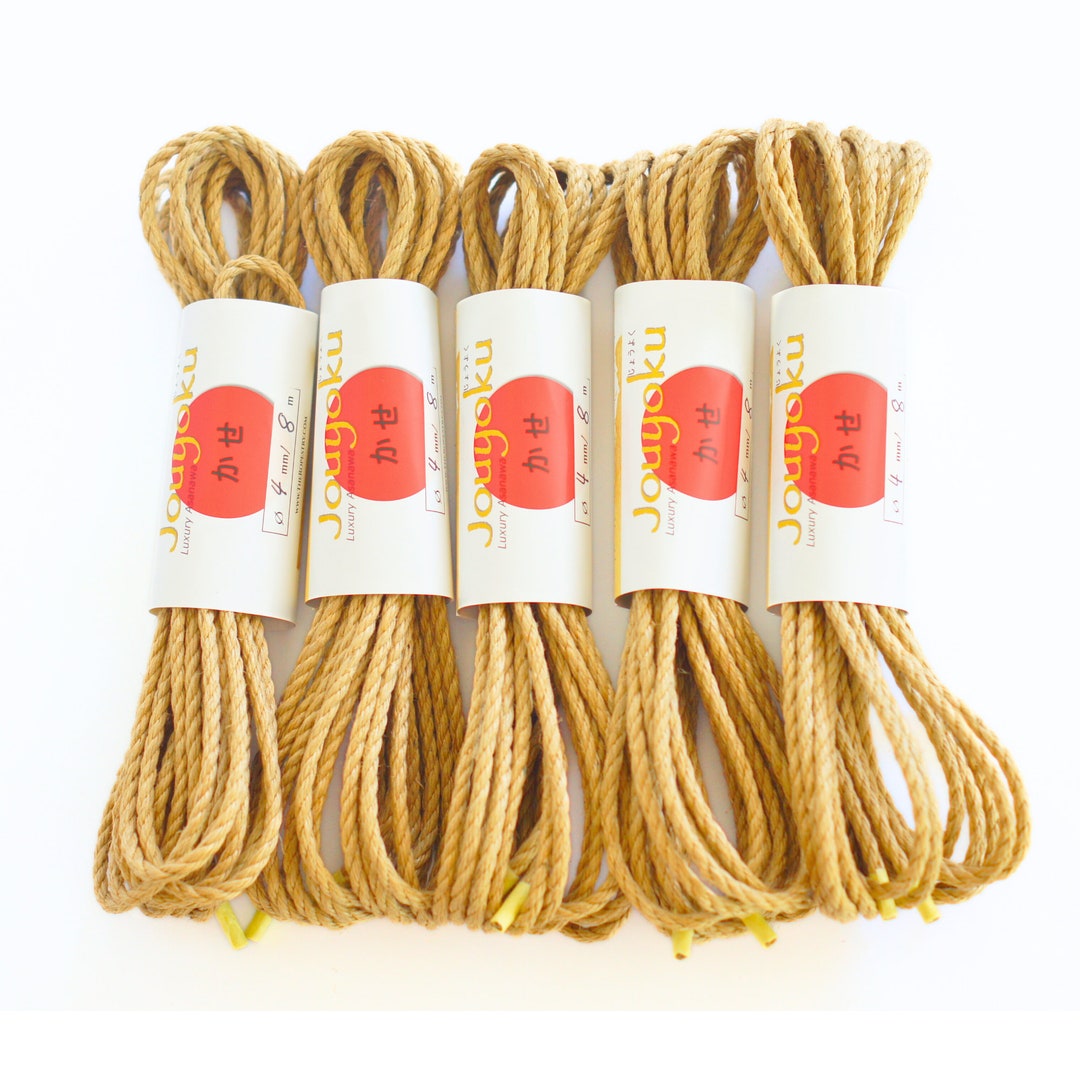 5x 8m/26ft ø4mm JOUYOKU 4/0 Jute Rope for Shibari, Kinbaku Bondage ...
