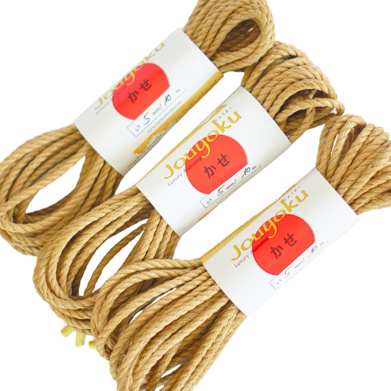 3x 10m/33ft ø5mm JOUYOKU 5/0 Jute Rope for Shibari, Kinbaku Bondage ...
