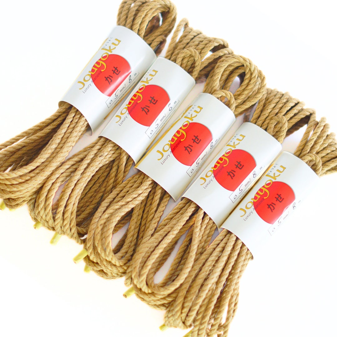 5x 8m/26ft ø5mm JOUYOKU 5/0 Jute Rope for Shibari, Kinbaku Bondage ...