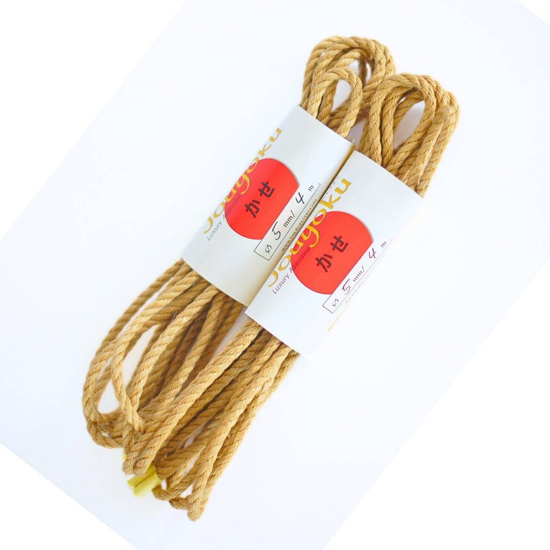 2x 4m/13ft ø5mm JOUYOKU 5/0 Jute Rope for Shibari, Kinbaku Bondage ...