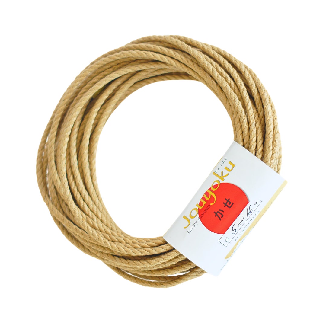 1x 16m/52ft ø5mm JOUYOKU 5/0 Jute Rope for Shibari, Kinbaku Bondage ...