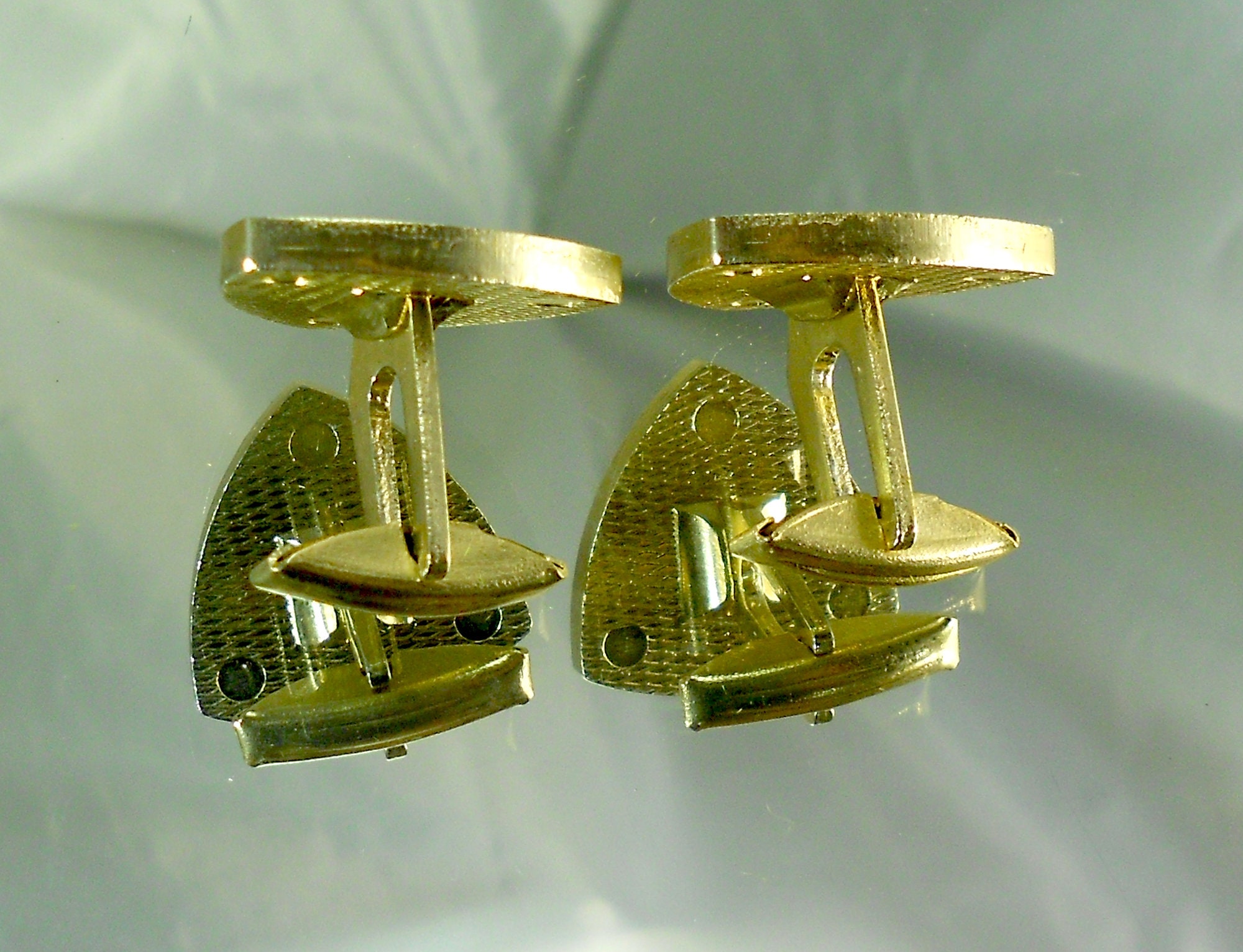 Vintage Cufflinks. Magnificent and Elegant Gilded Male Cufflinks With ...