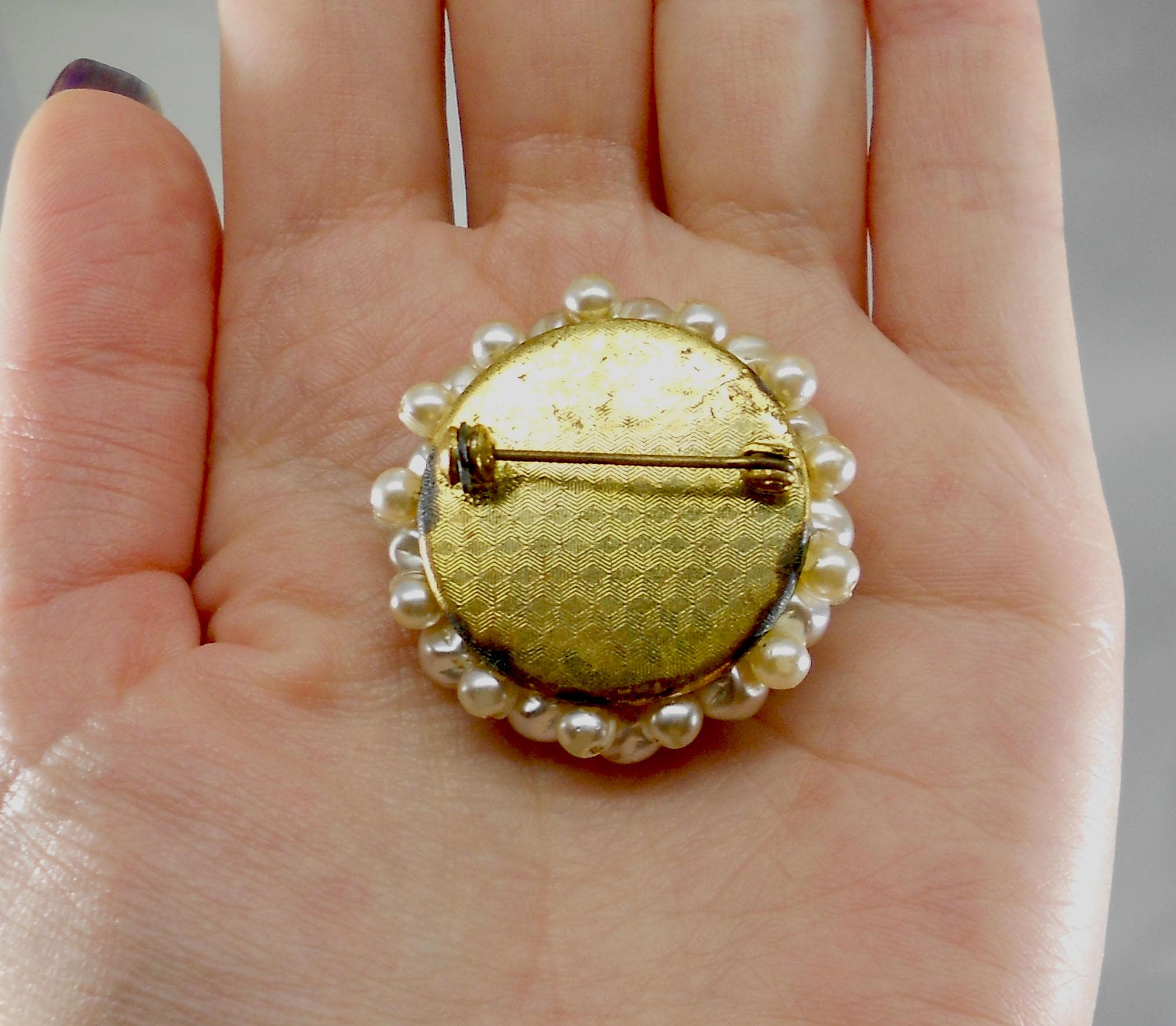 1950s Rare antique brooches of the sixties artificial pearl | Etsy