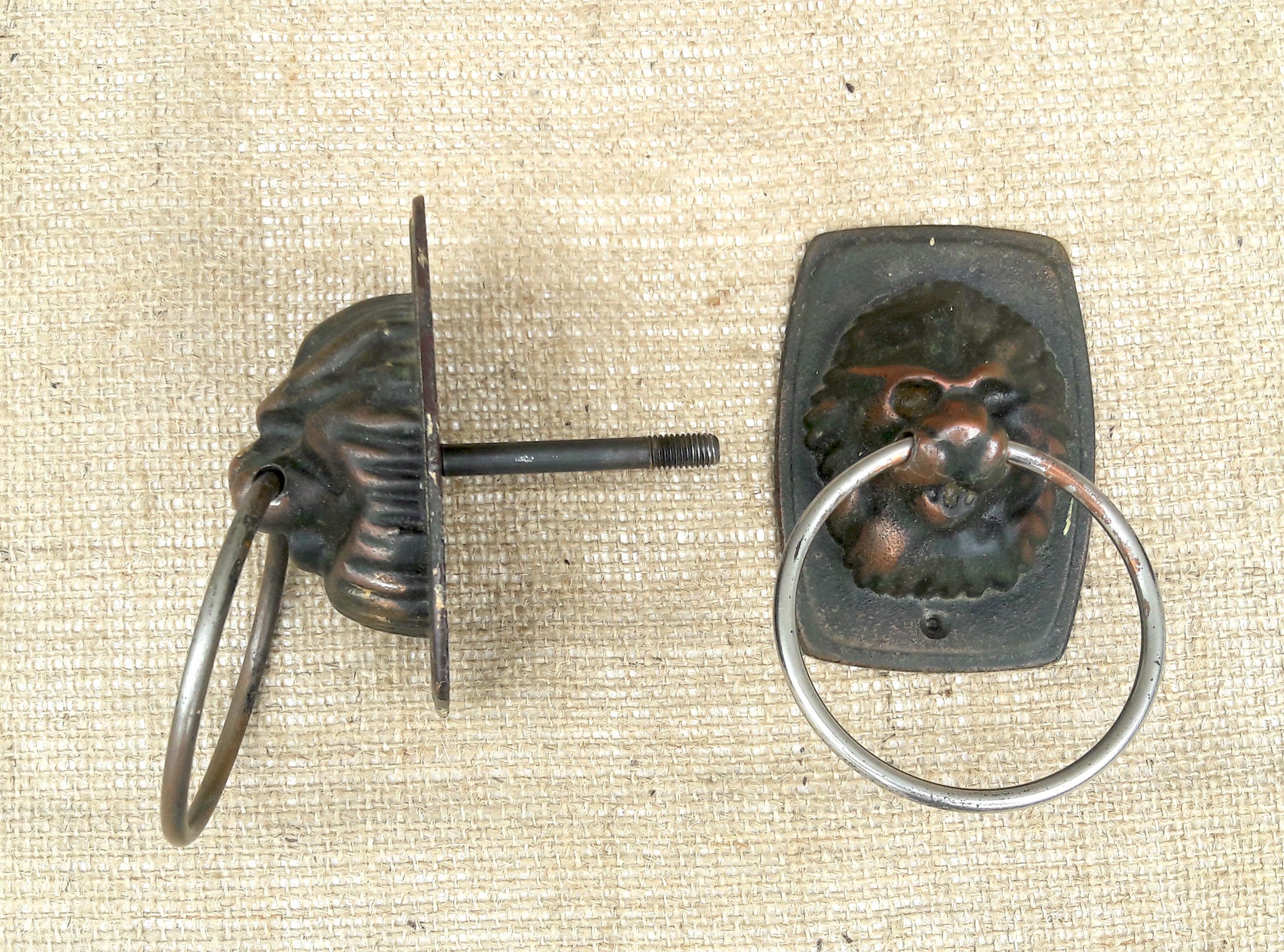 Door Knobs Vintage Soviet Door Handles With Lion Head, Decorative Old ...