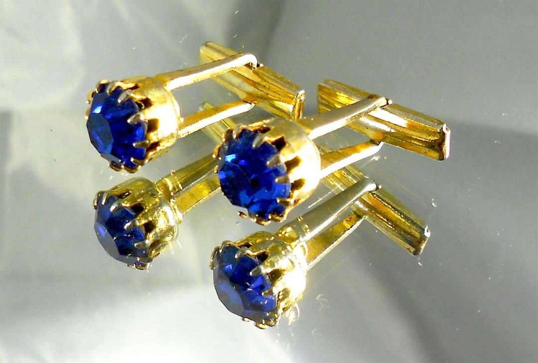 Vintage Cufflinks of the 1970s. Cufflinks. Ancient Golden Color ...
