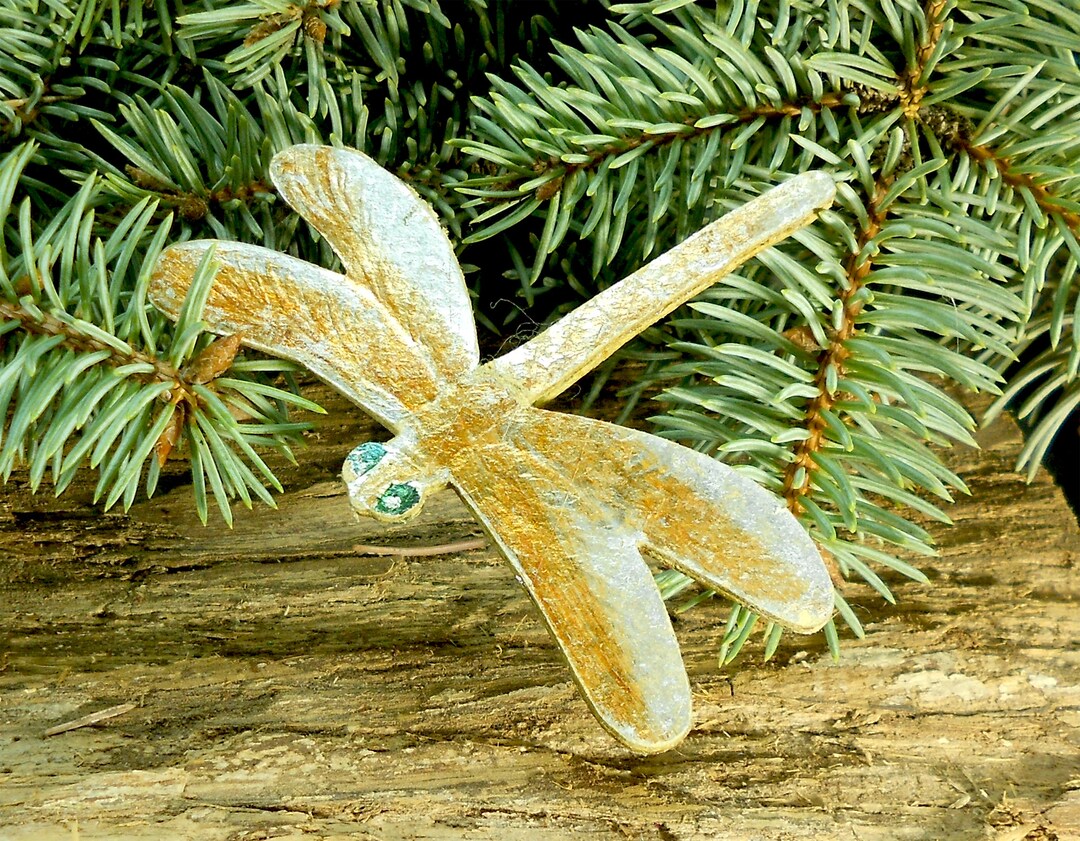 Antique Dragonfly. Christmas Decorations, Dragonfly, Dresden Cardboard ...