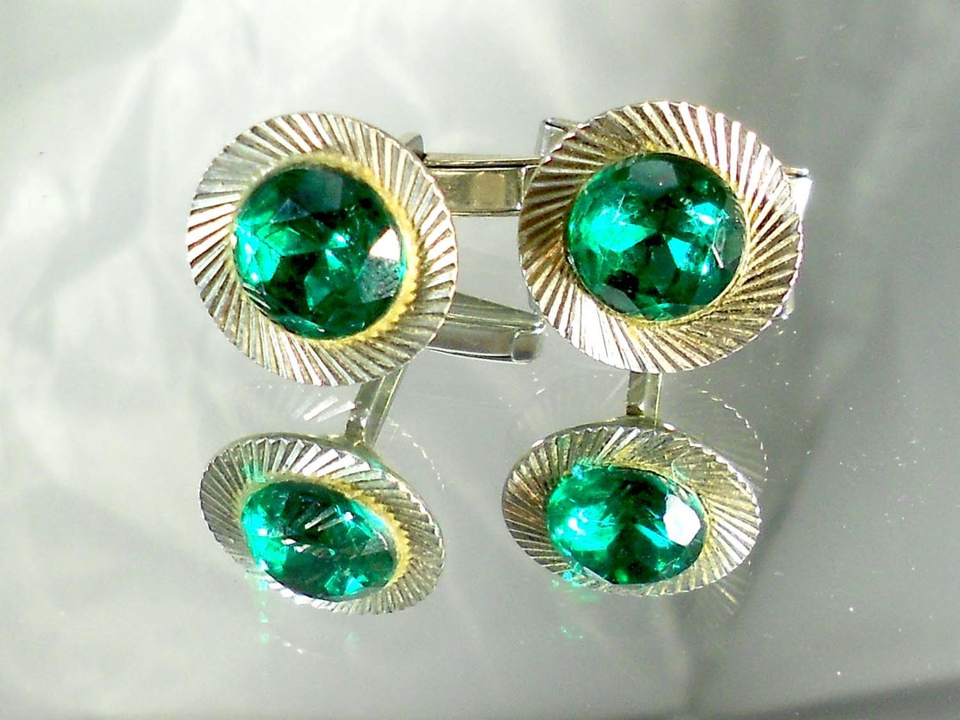 Vintage Cufflinks of the 1970s.cufflinks. Ancient Silver Color ...