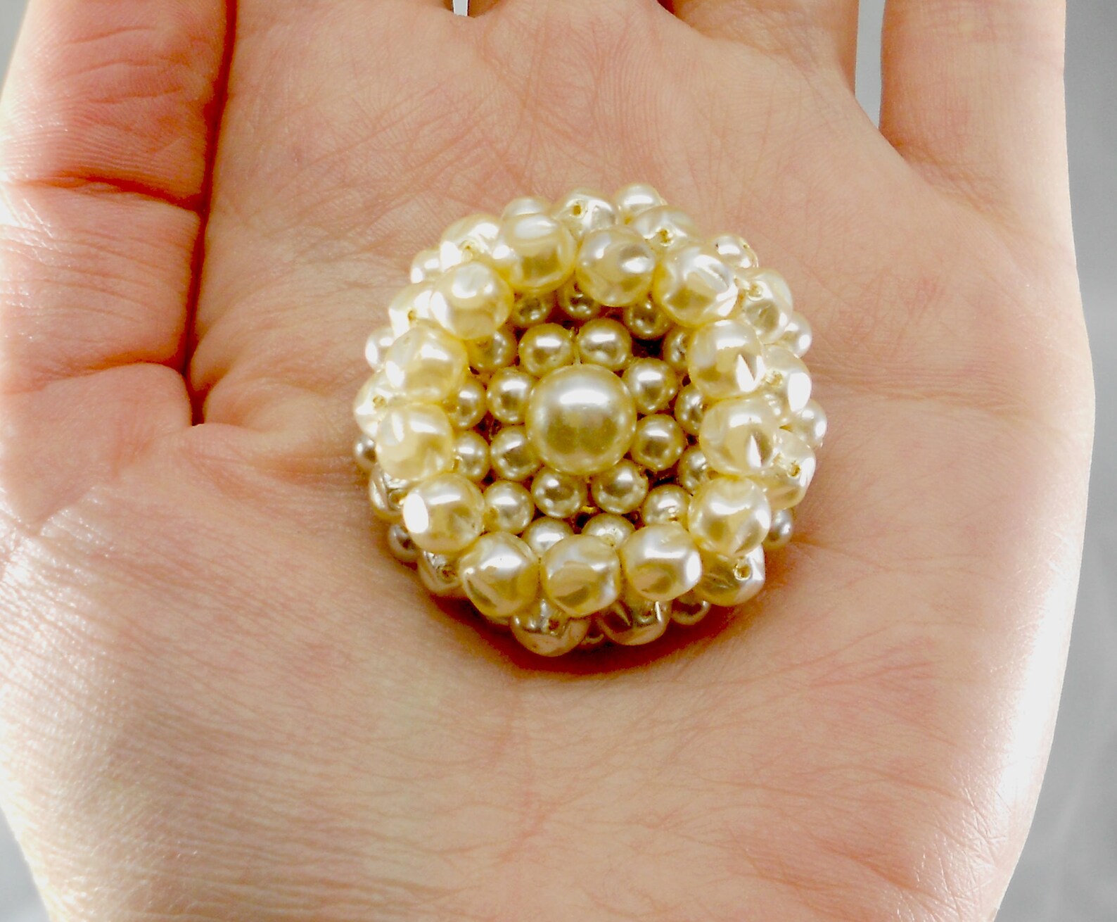 1950s Rare antique brooches of the sixties artificial pearl | Etsy