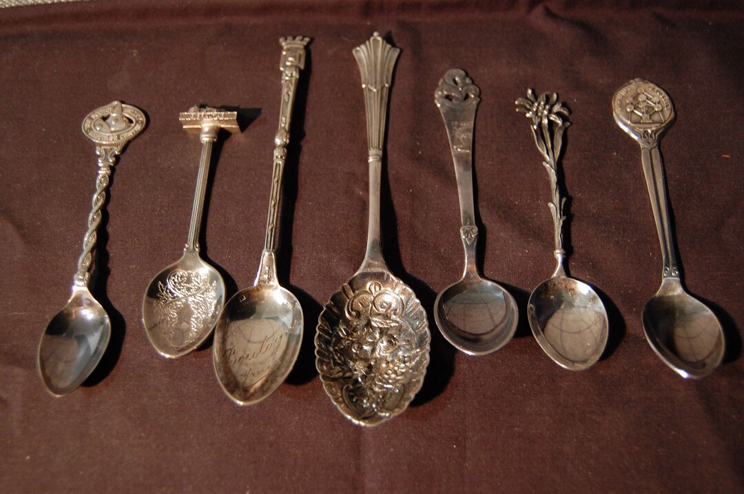 Vintage Collectable Souvenir - Various Teaspoons X 15, EPNS. - Etsy