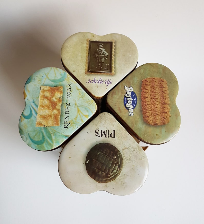 RARE Enamel Containers by LU, Lefèvre-utile. Vintage French Biscuits ...