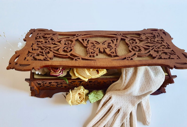 Delightful Antique Victorian Sewing Box Carved Wooden Fretwork - Etsy